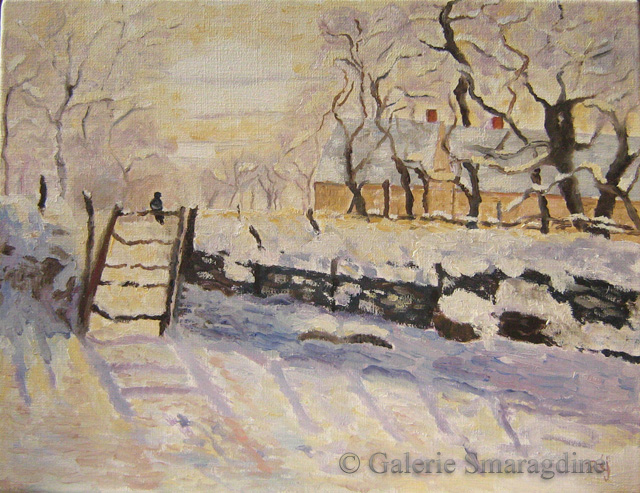 La pie d’après Monet | Galerie Smaragdine